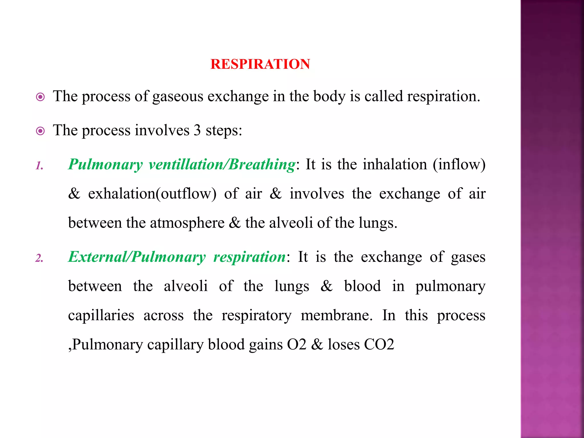 Mechanism of respiration | PPTX