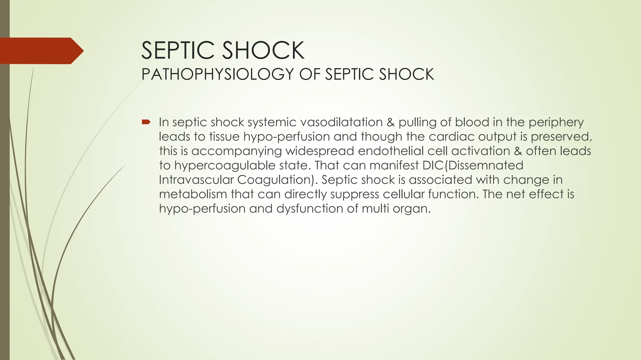 Mechanism of Septic Shock medical/medicine | PDF