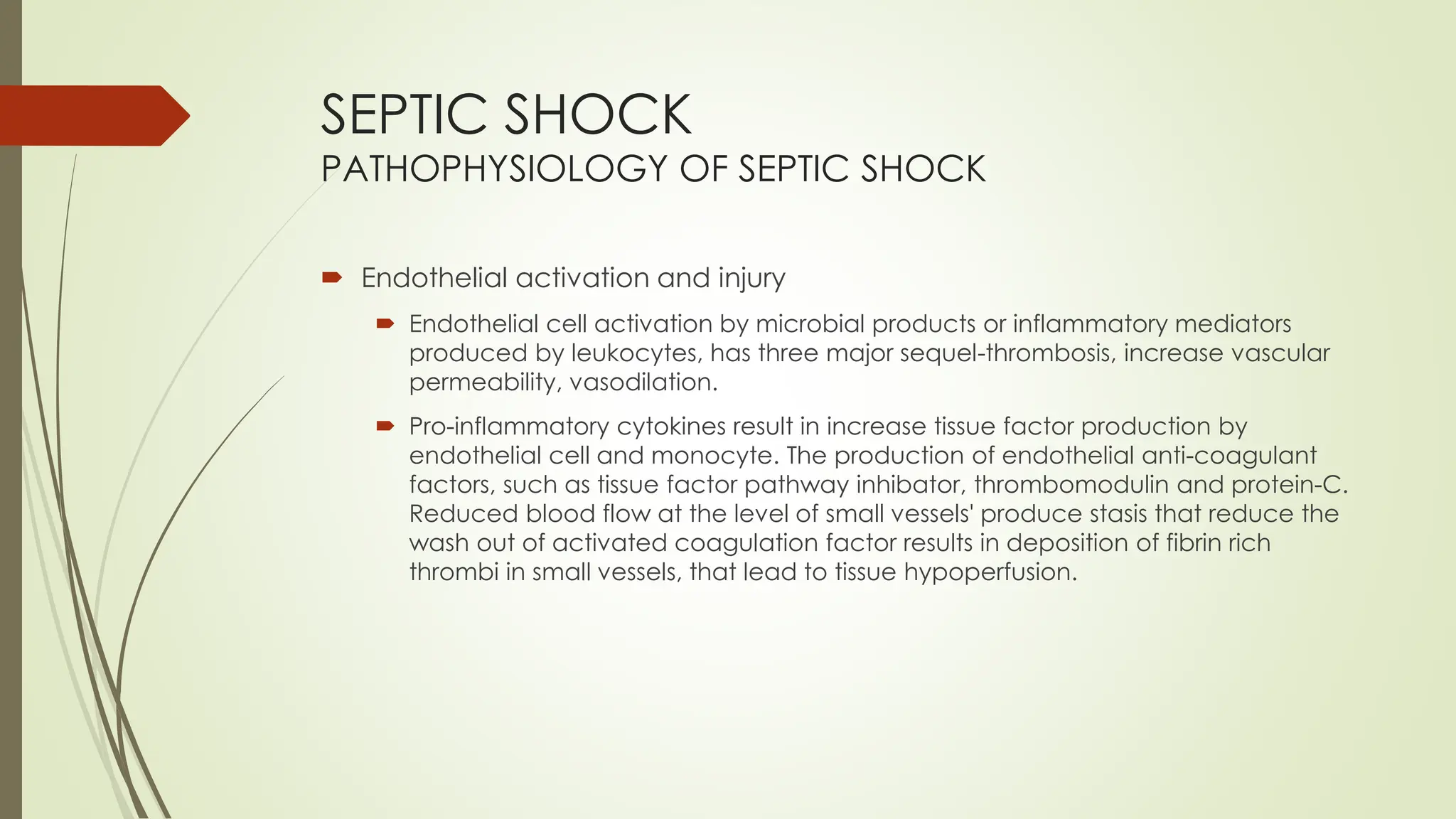 Mechanism of Septic Shock medical/medicine | PDF