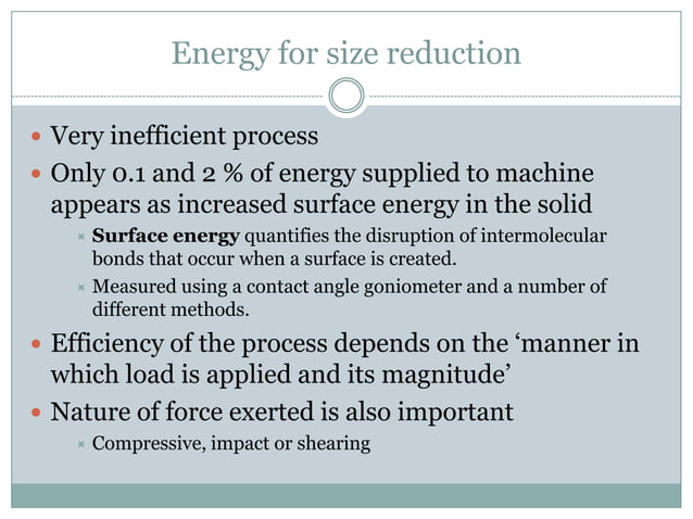 Mechanism of size reduction | PPTX