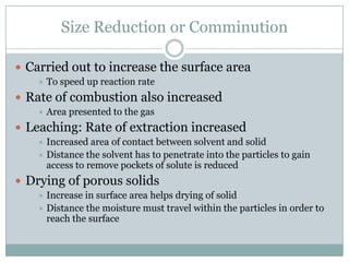Mechanism of size reduction | PPTX