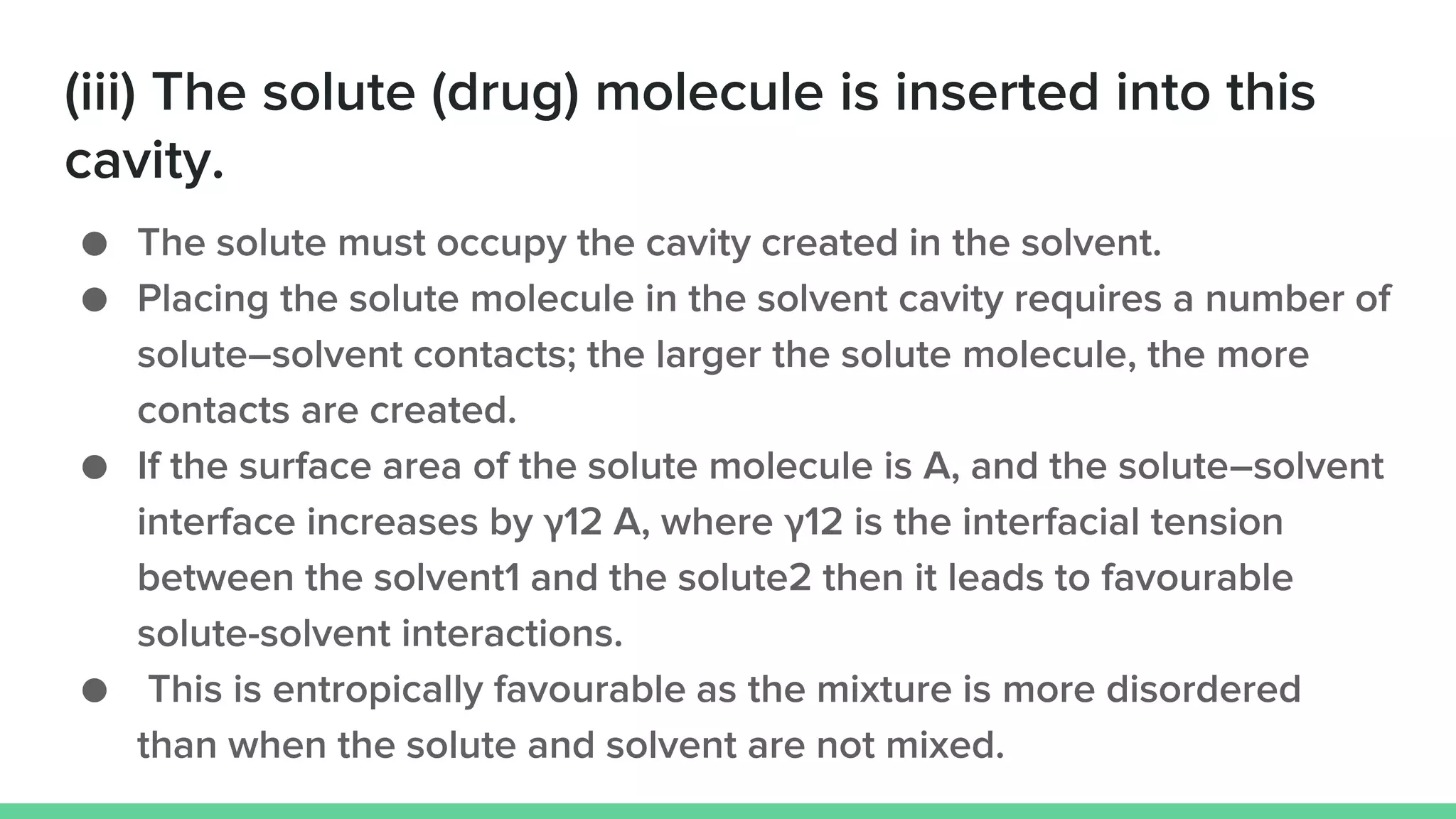 Mechanism of solute solvent interaction | PPTX