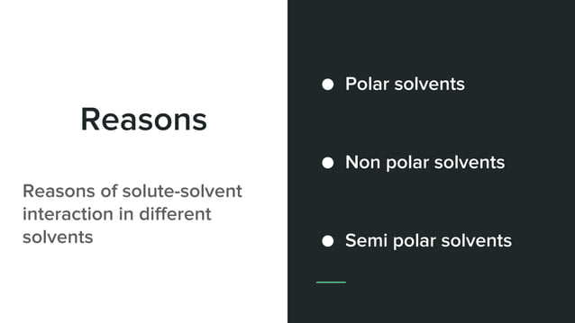 Mechanism of solute solvent interaction | PPT