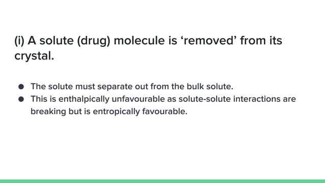 Mechanism of solute solvent interaction | PPTX