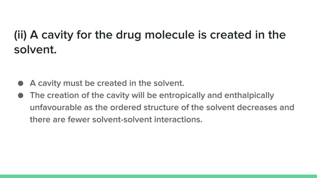 Mechanism of solute solvent interaction | PPTX