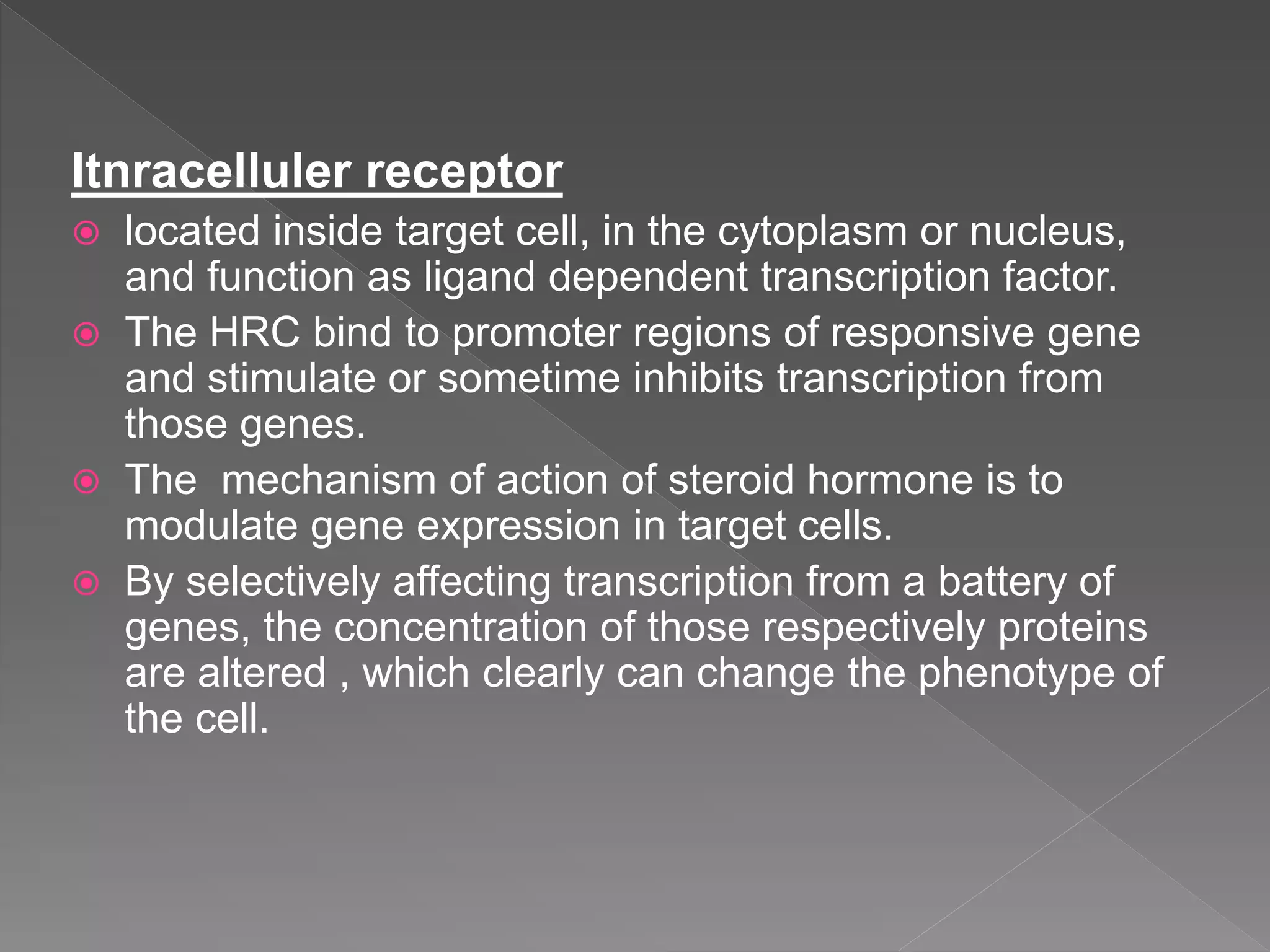 Mechanism of steroid hormone action | PPTX
