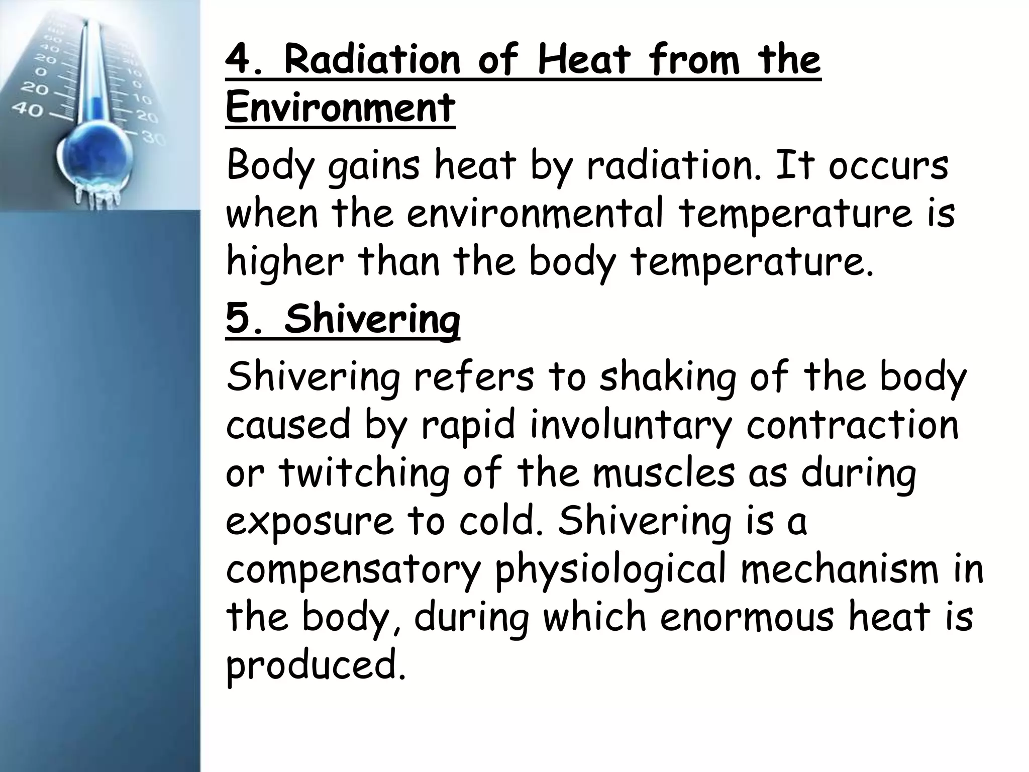 Mechanism of temperature regulation | PPTX