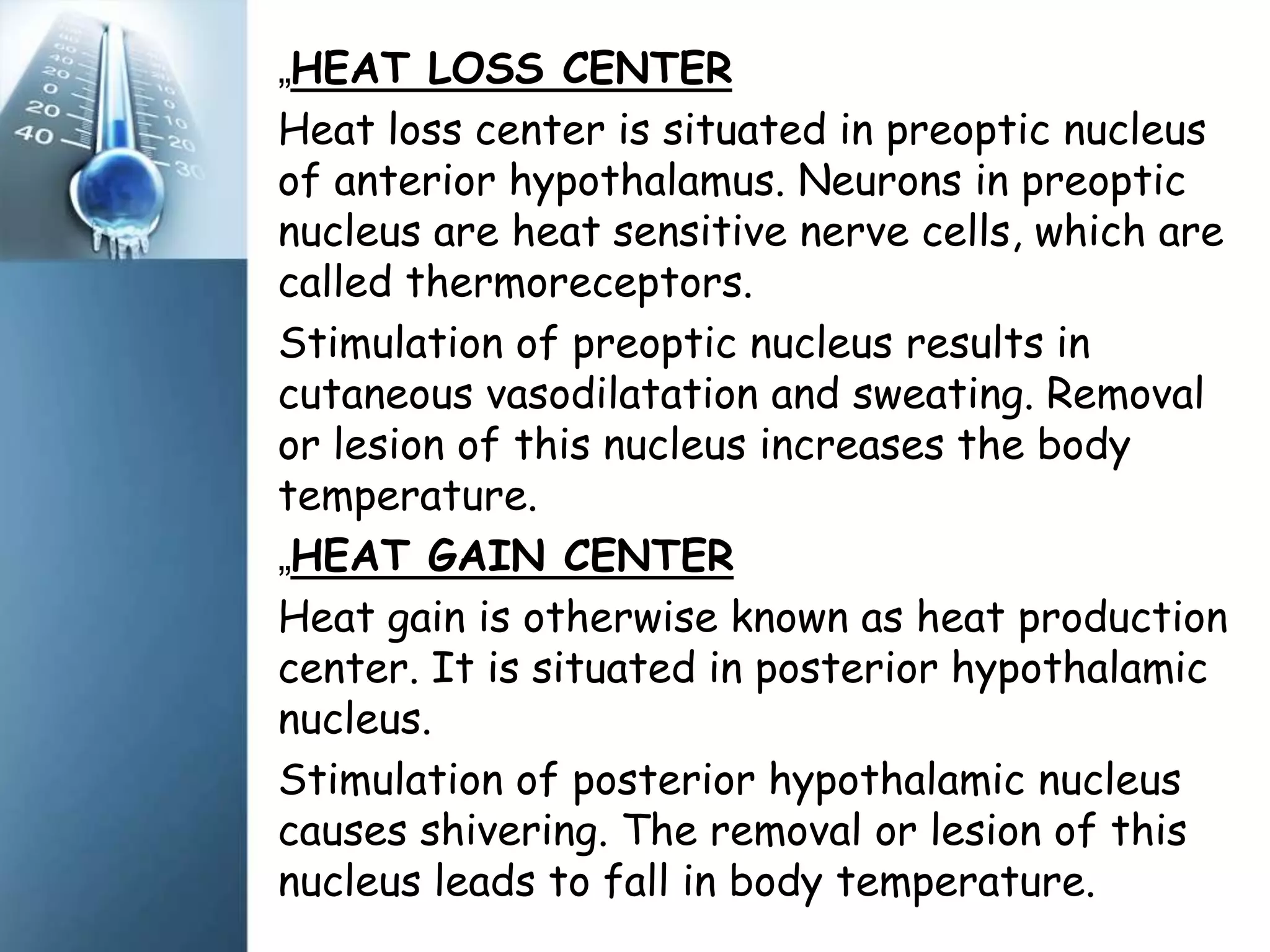 Mechanism of temperature regulation | PPTX