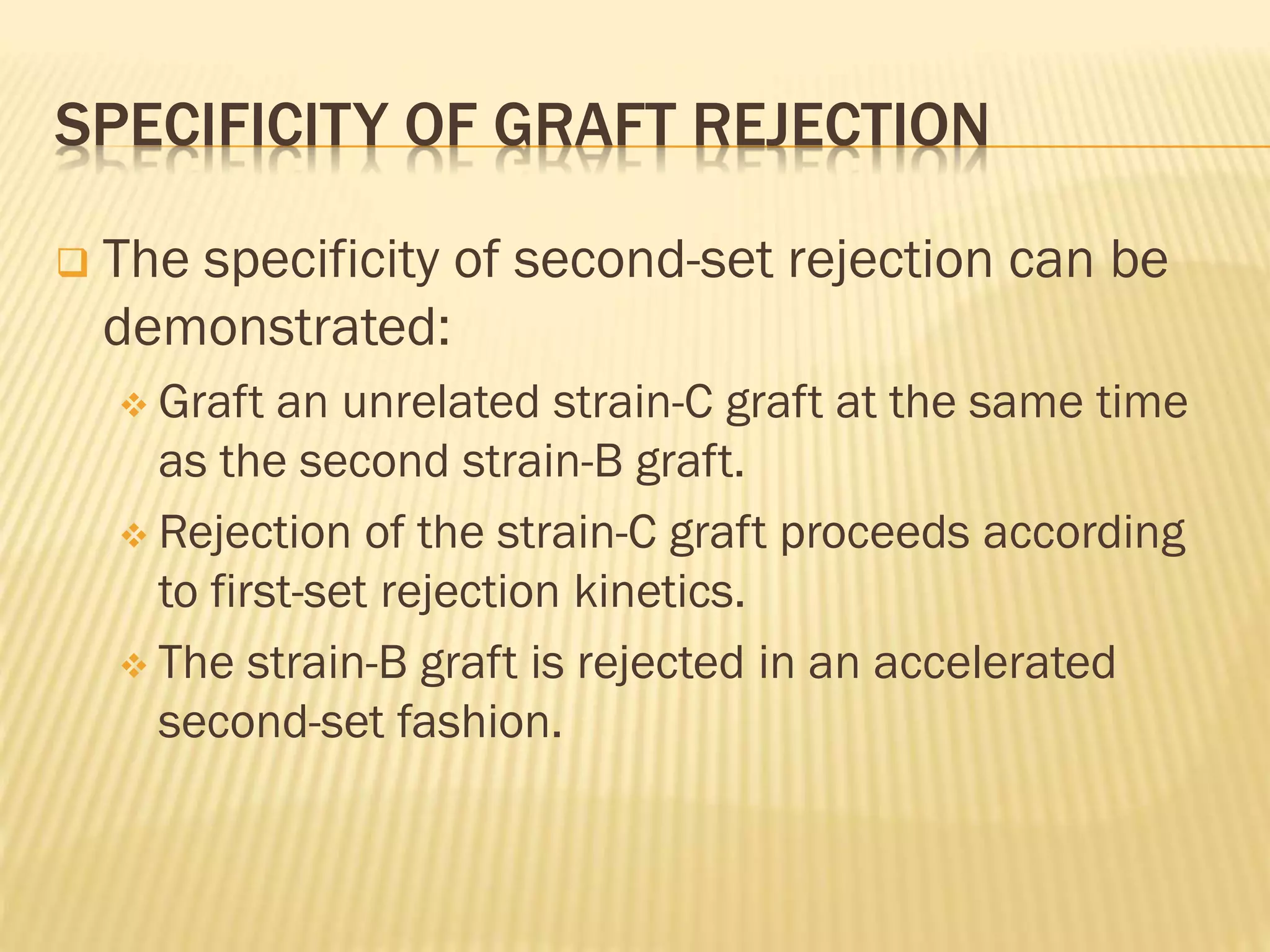 Mechanism of tissue graft rejection | PPTX