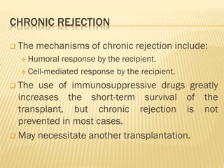 Mechanism of tissue graft rejection | PPTX