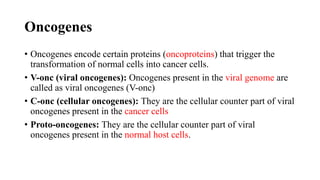 MECHANISM OF VIRAL ONCOGENESIS.pptx | Cancer | Diseases and Conditions