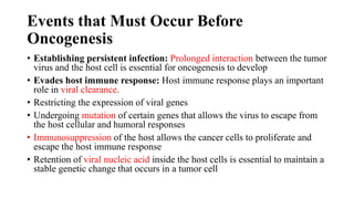 MECHANISM OF VIRAL ONCOGENESIS.pptx | Cancer | Diseases and Conditions