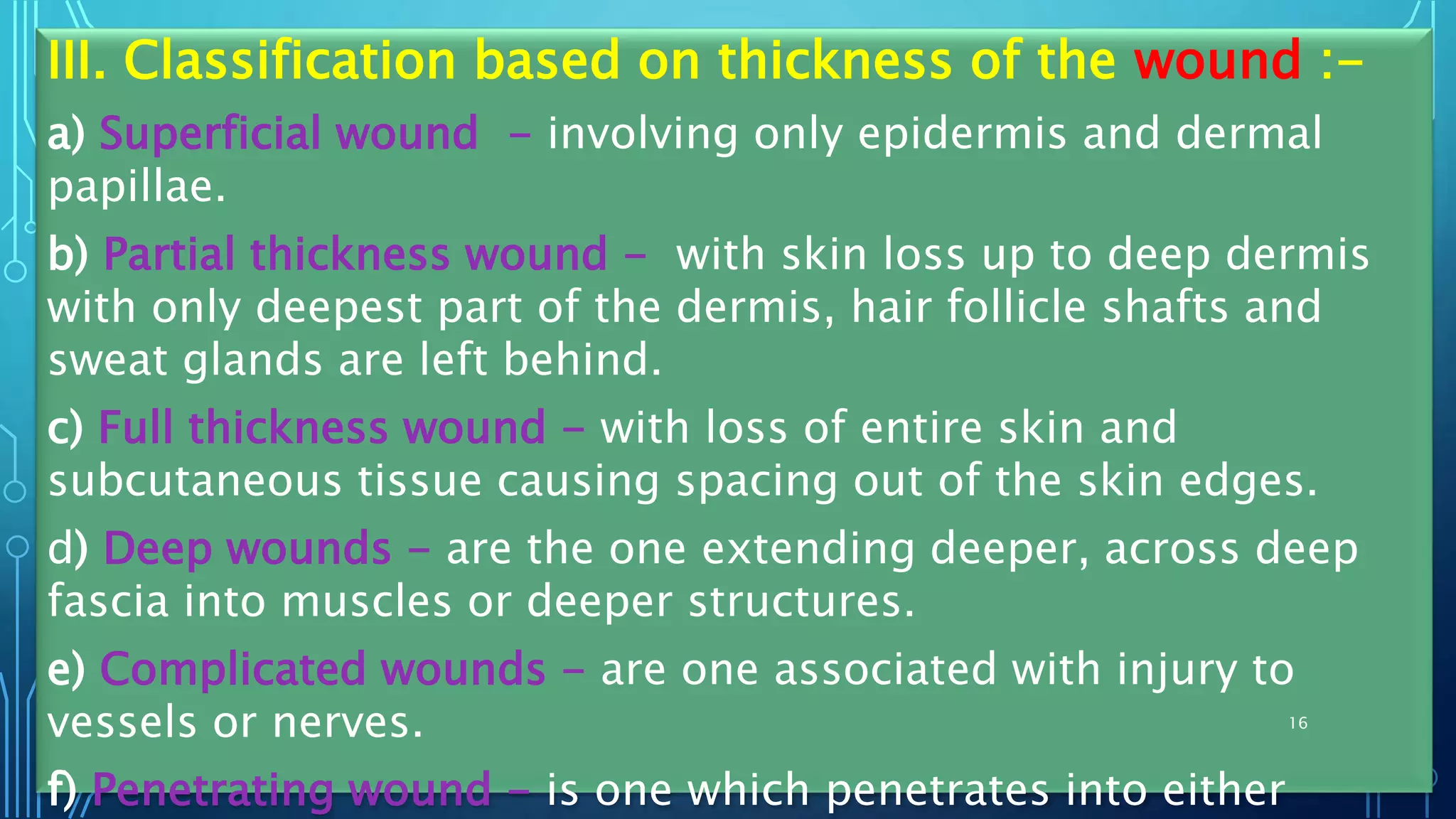 Mechanism of wound healing ppt | PPTX