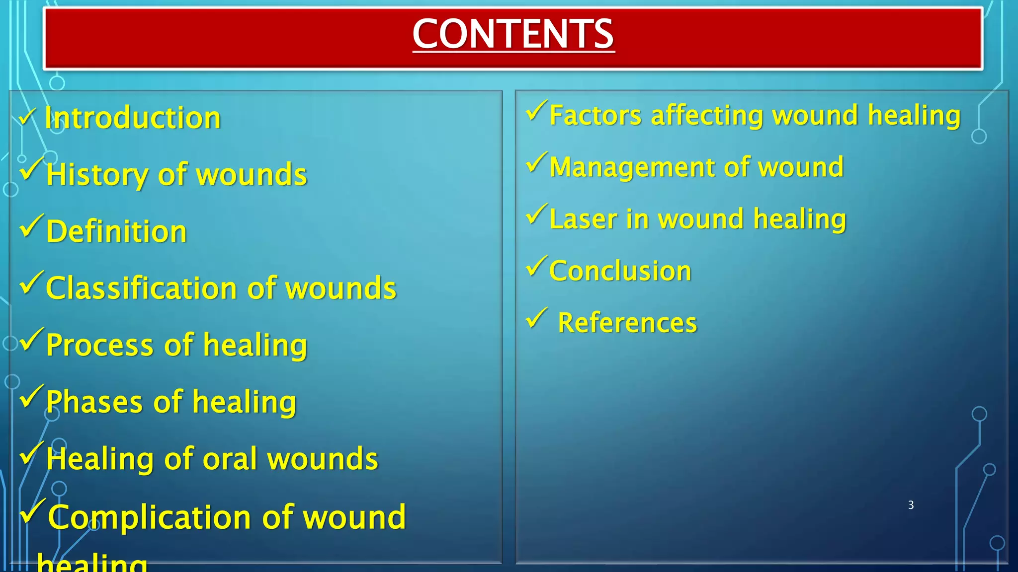 Mechanism of wound healing ppt | PPTX