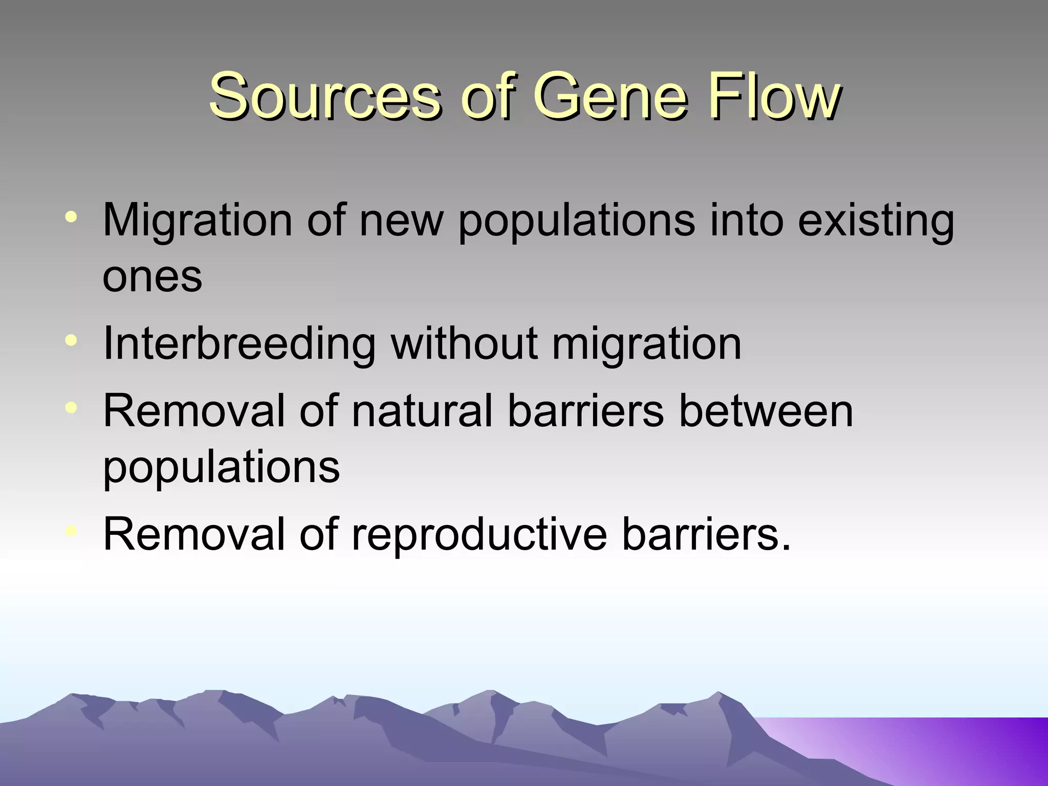 Mechanisms of Evolution: Population Selection and Change | PPT