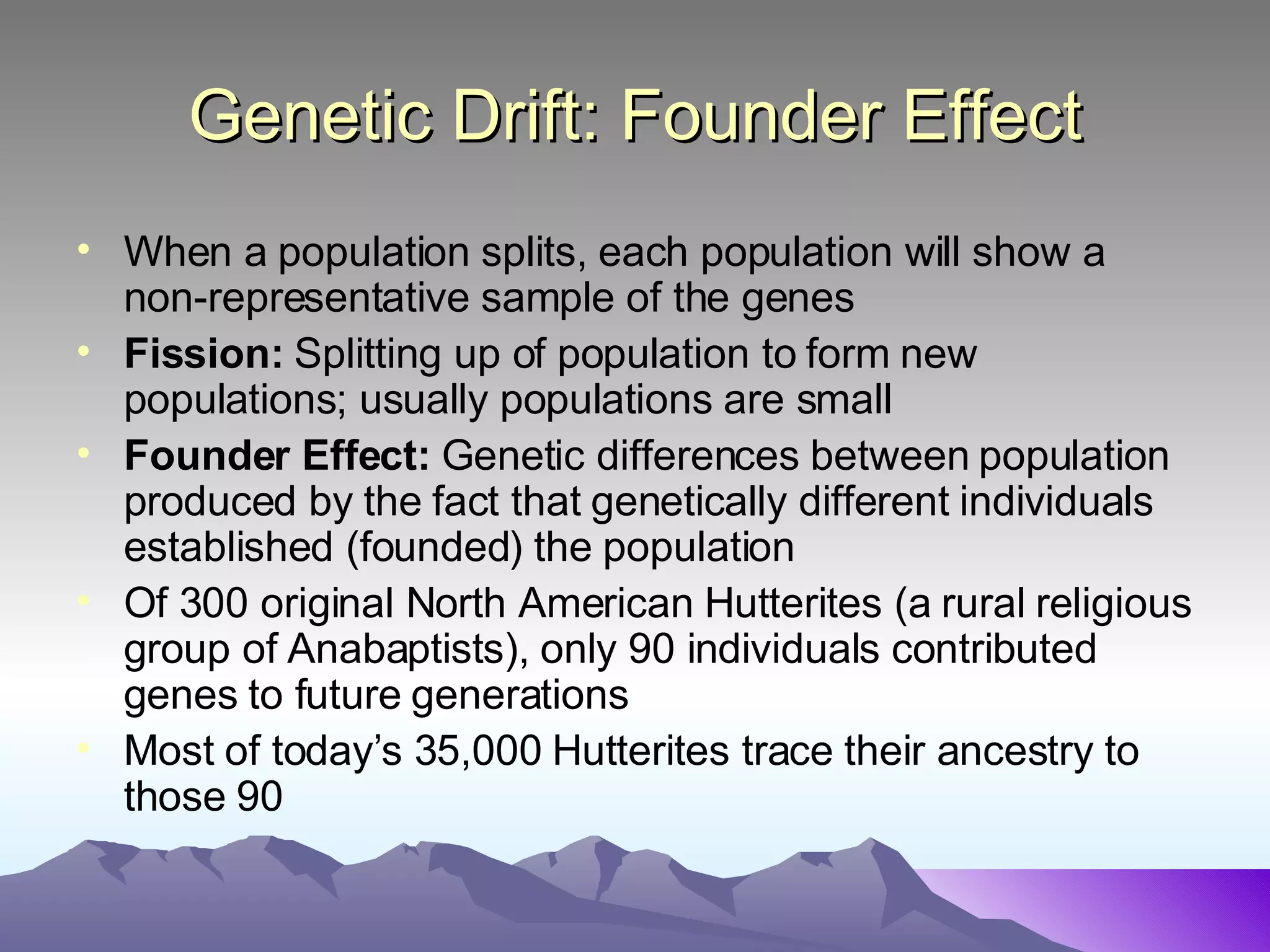 Mechanisms of Evolution: Population Selection and Change | PPT
