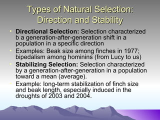 Mechanisms of Evolution: Population Selection and Change | PPT