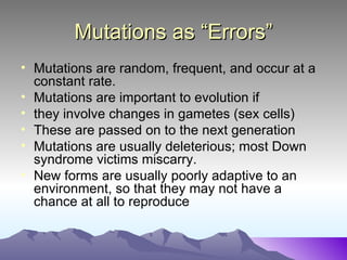 Mechanisms of Evolution: Population Selection and Change | PPT