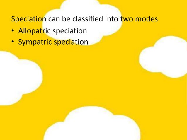 Mechanisms of-speciation | PPTX | Biological Sciences | Science
