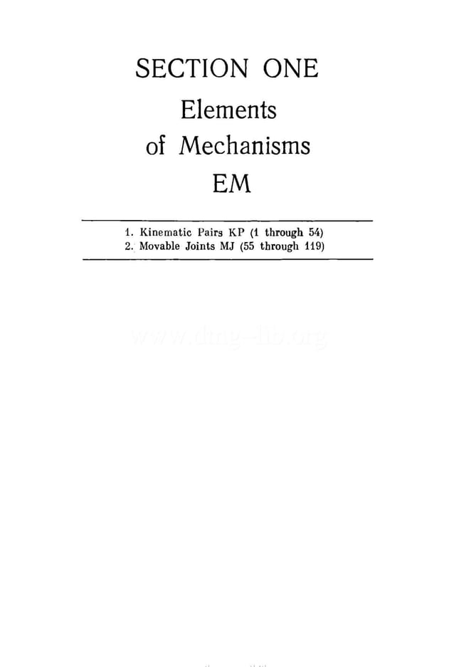 Mechanisms in Modern Engineering Design, Volume 1 Lever Mechanisms ...