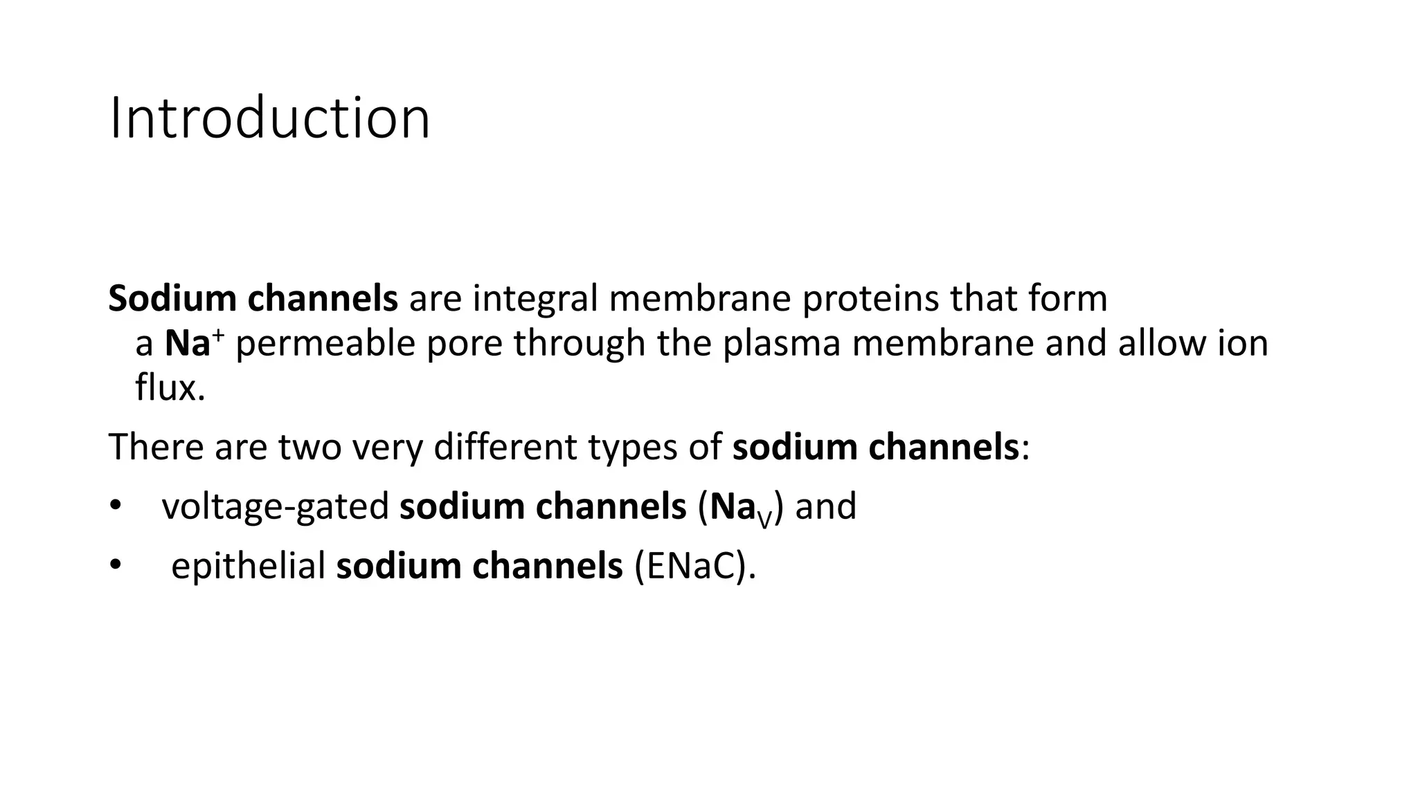 Mechanisms of action and use of blockers of sodium channels | PPTX