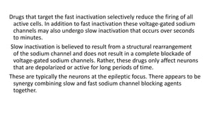Mechanisms of action and use of blockers of sodium channels | PPTX