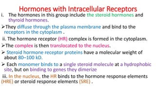 Mechanisms of action of hormones and signaling molecules | PPTX