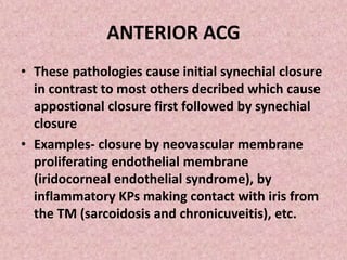 Mechanisms of angle closure glaucoma | PPTX