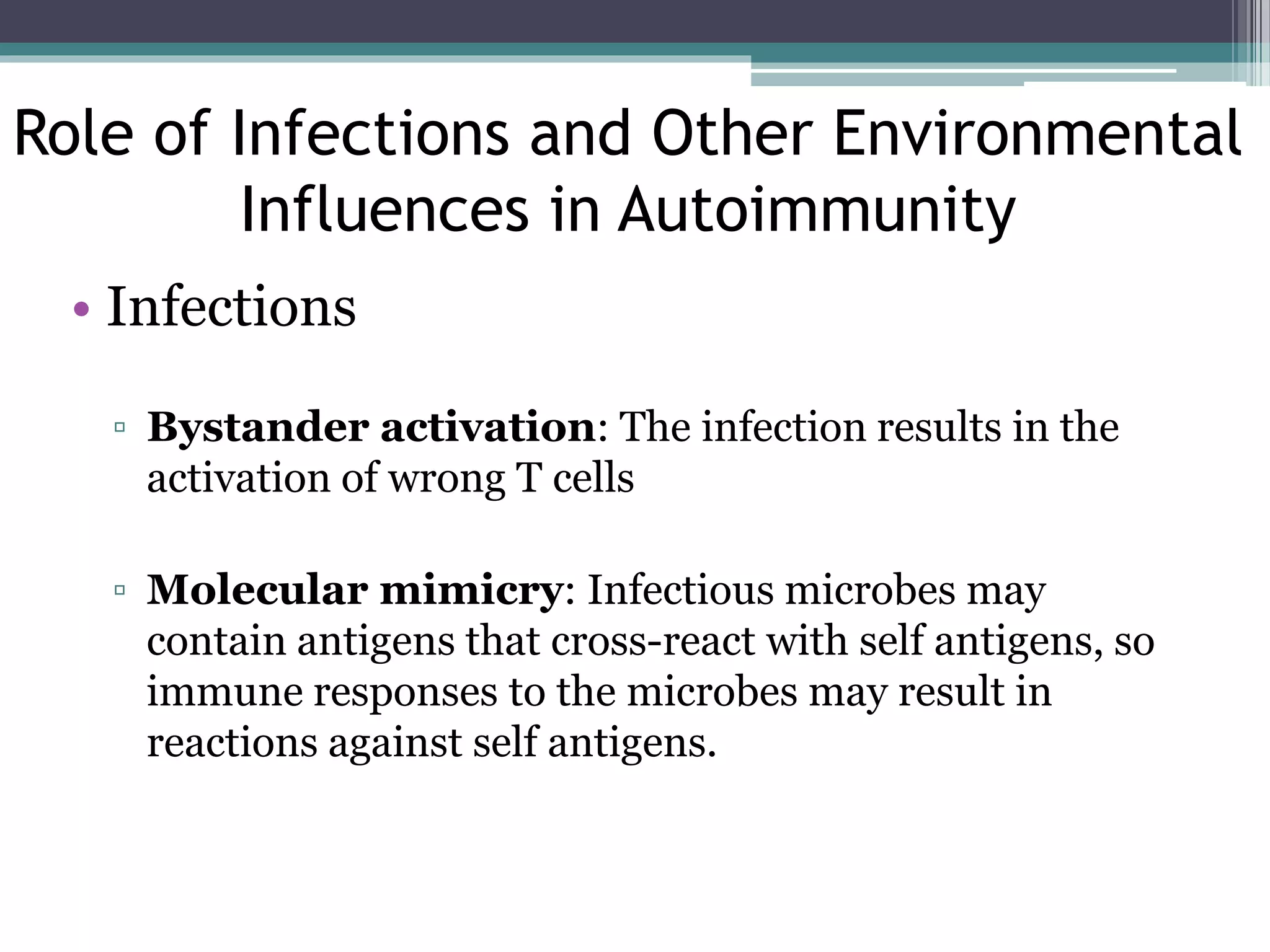 Mechanisms of autoimmunity | PPTX