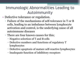 Mechanisms of autoimmunity | PPTX