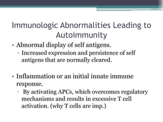 Mechanisms of autoimmunity | PPTX