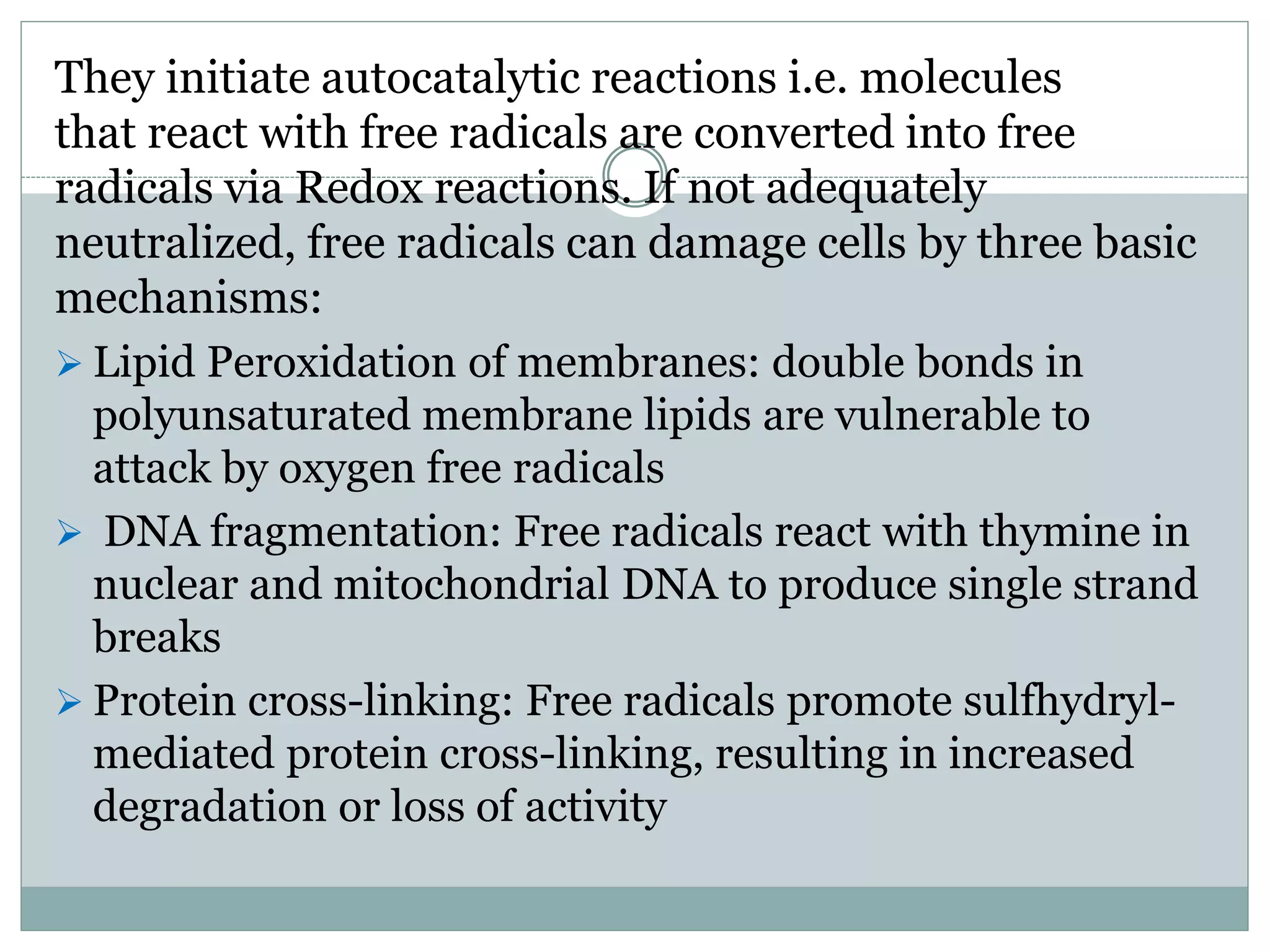 Mechanisms of cell injury | PPTX
