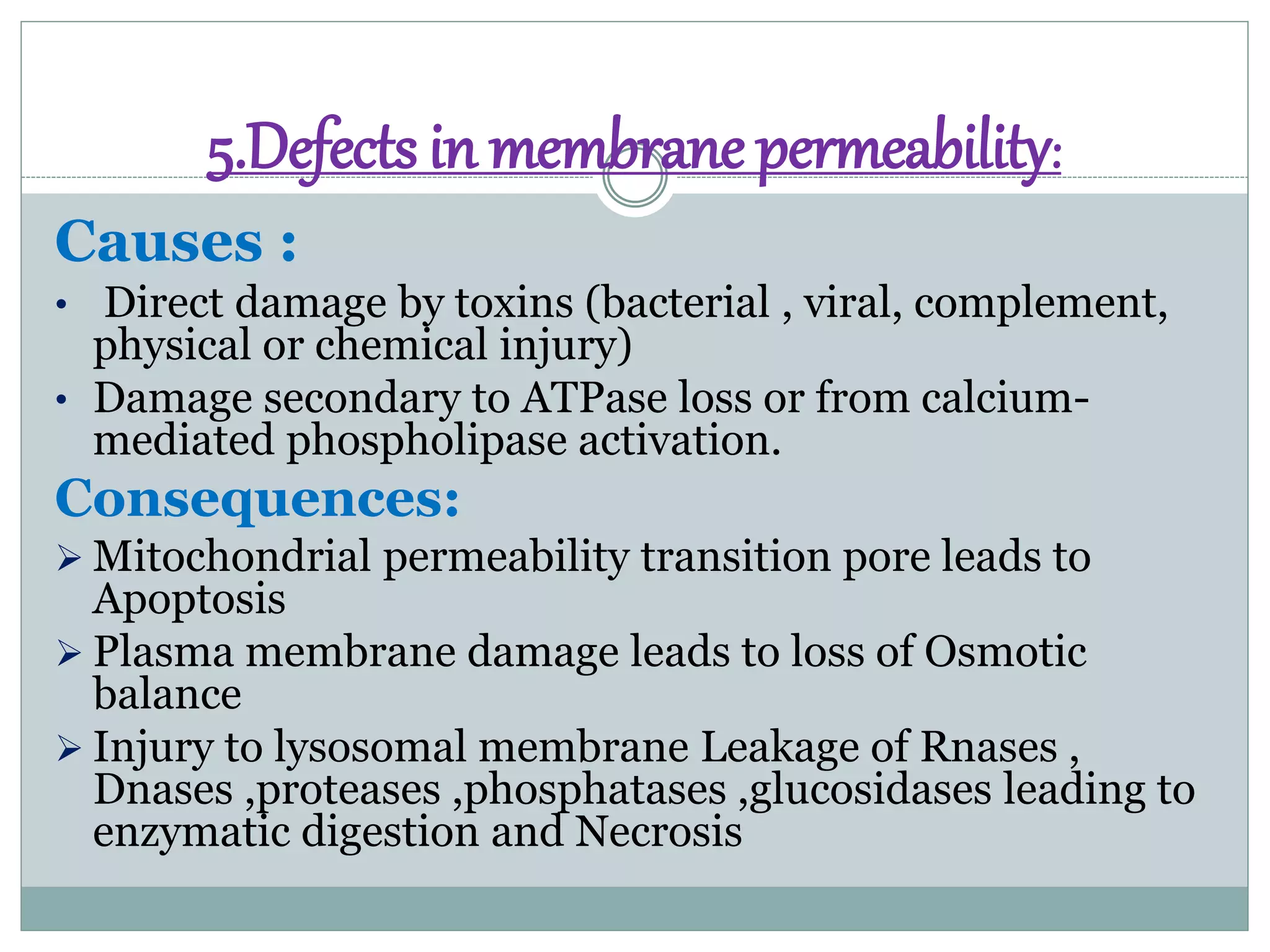 Mechanisms of cell injury | PPTX