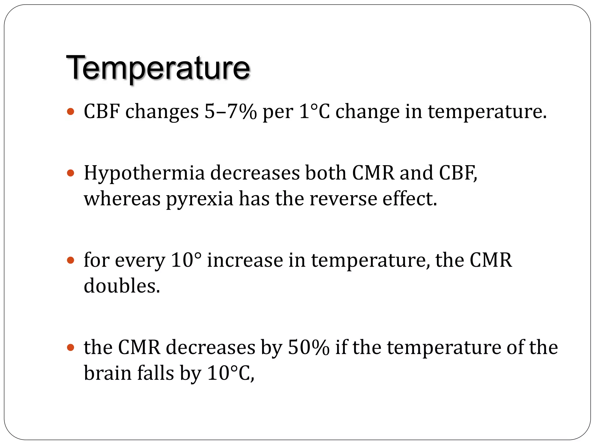 Mechanisms of cerebral injury and cerebral protection | PPTX