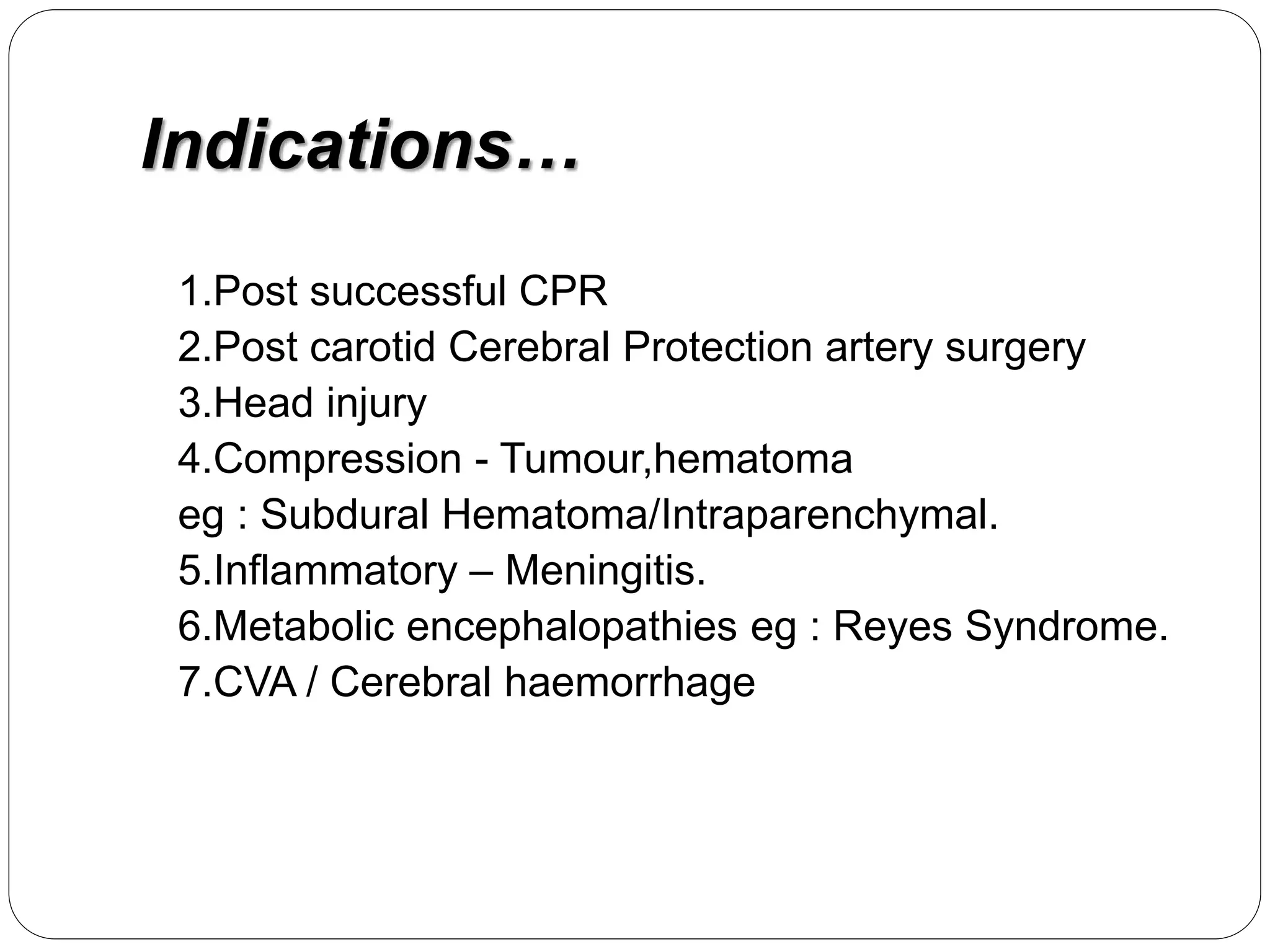 Mechanisms of cerebral injury and cerebral protection | PPTX