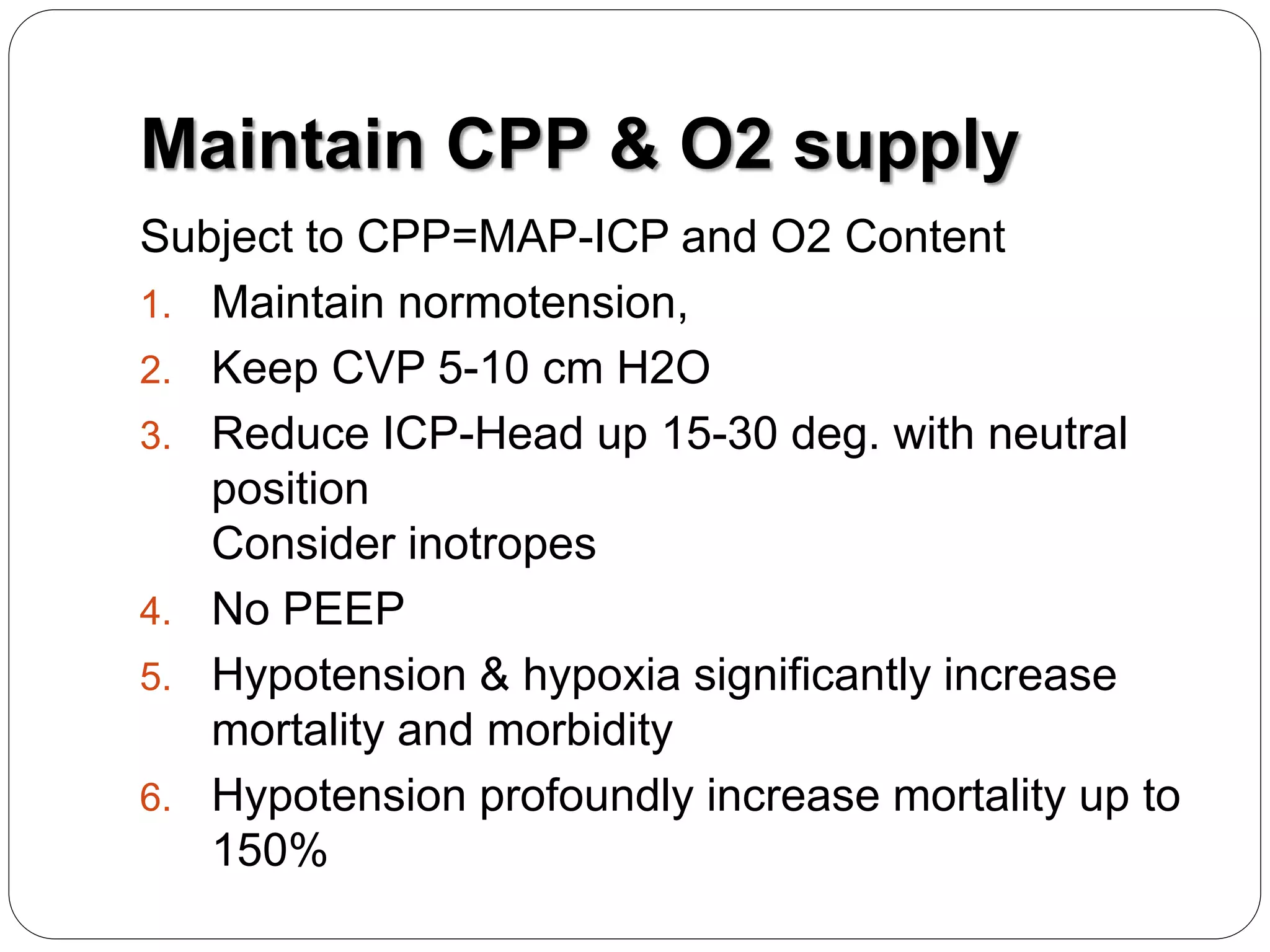 Mechanisms of cerebral injury and cerebral protection | PPTX