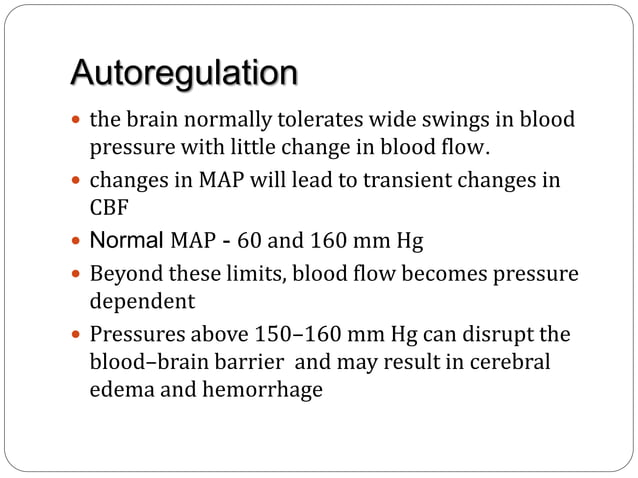 Mechanisms of cerebral injury and cerebral protection | PPTX