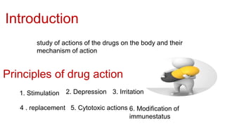 mechanisms of drug action | PDF