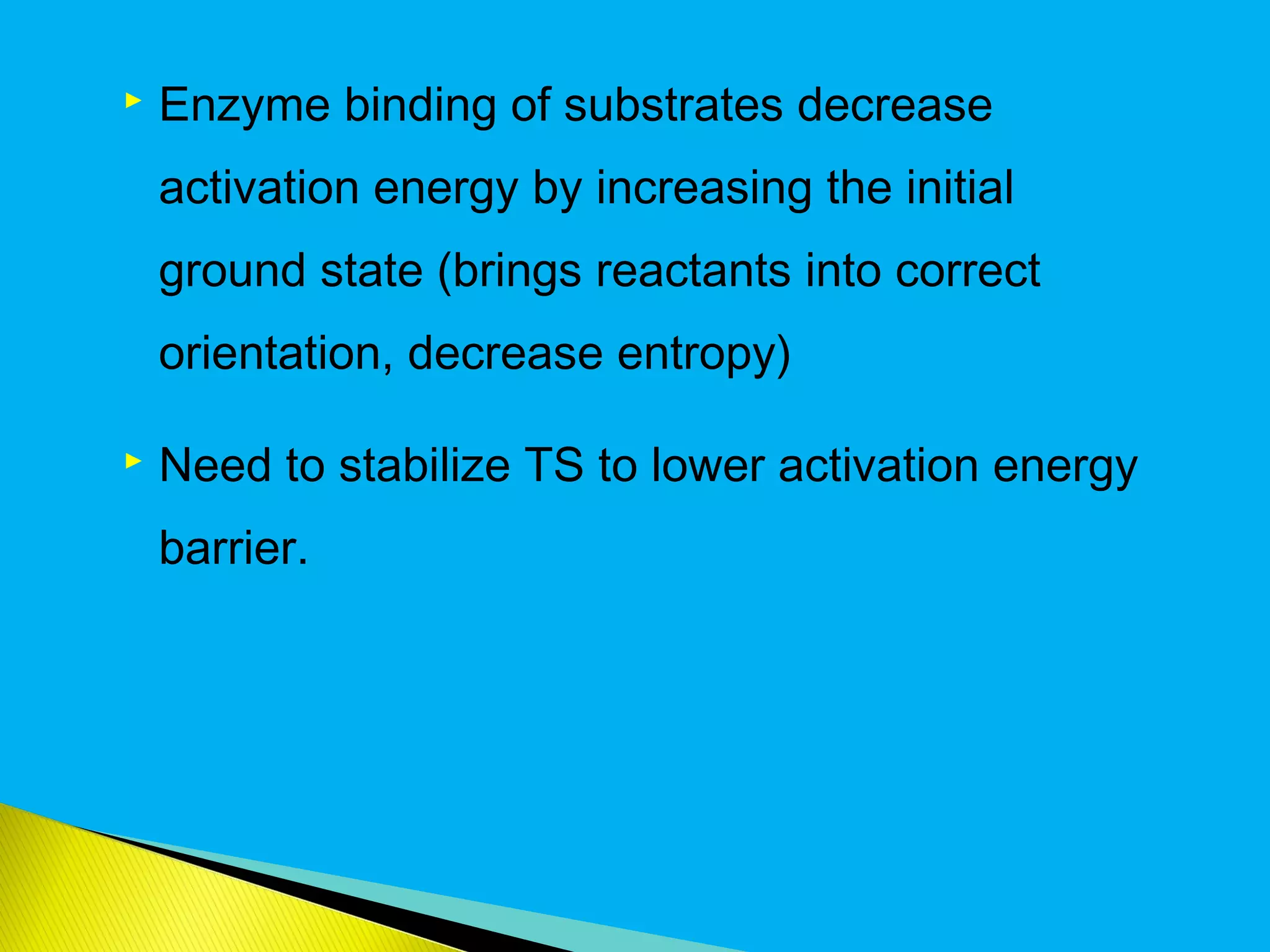 Mechanisms of enzyme action | PPT