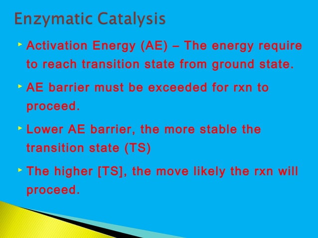 Mechanisms of enzyme action | PPT