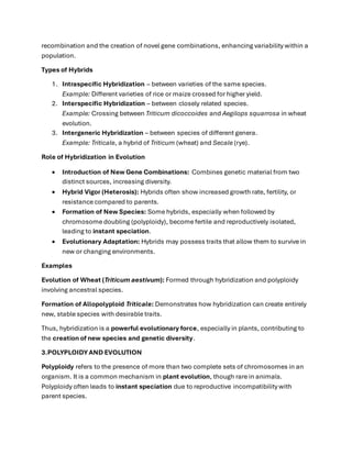 Mechanisms of Evolution- Isolation, Mutation, Genetic Drift, Speciation ...