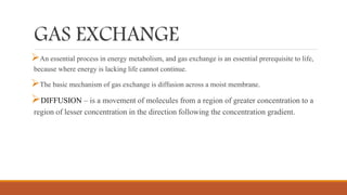 Mechanisms of gas exchange | PPTX
