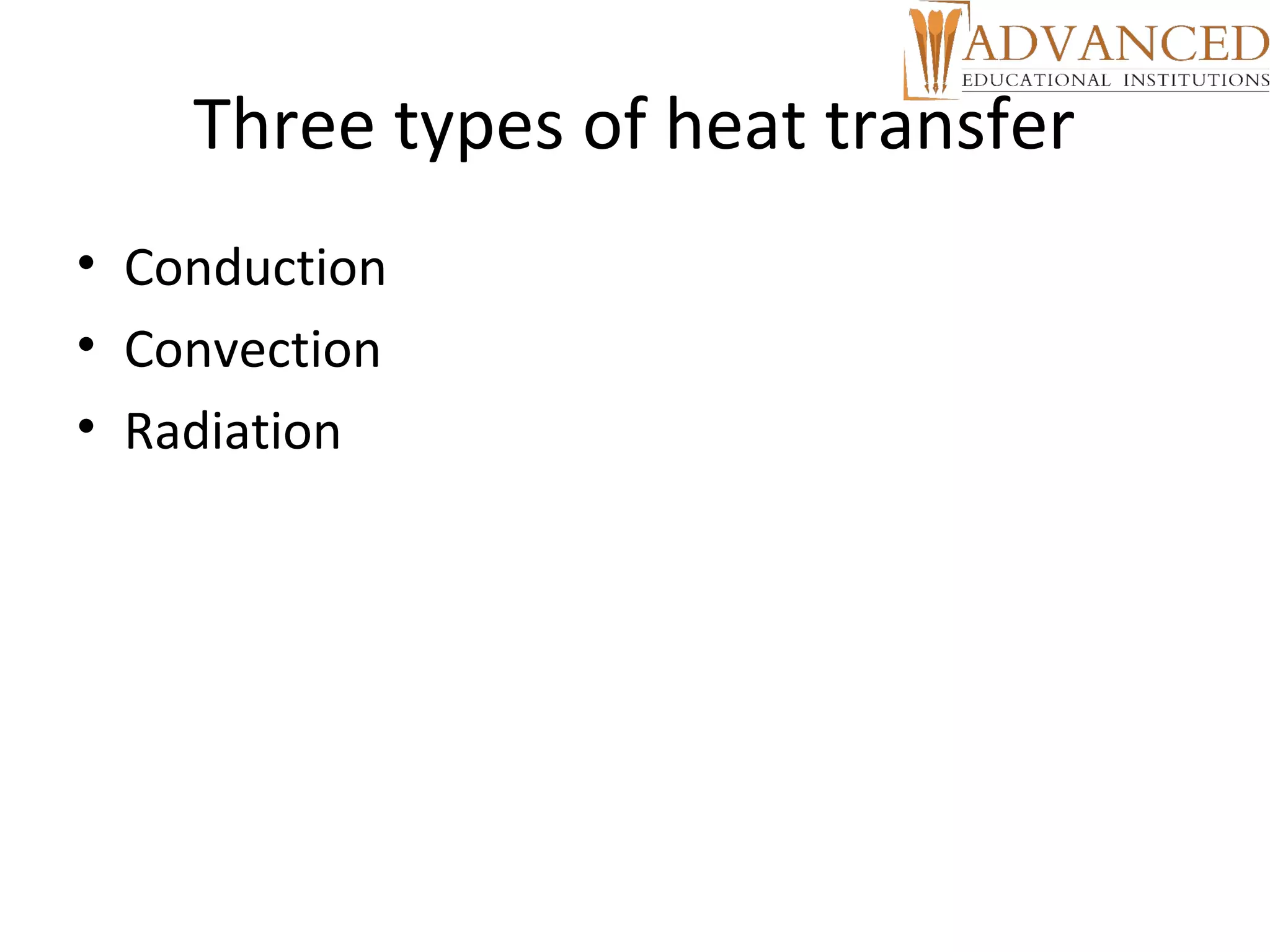 Mechanisms of heat transfer | PPT