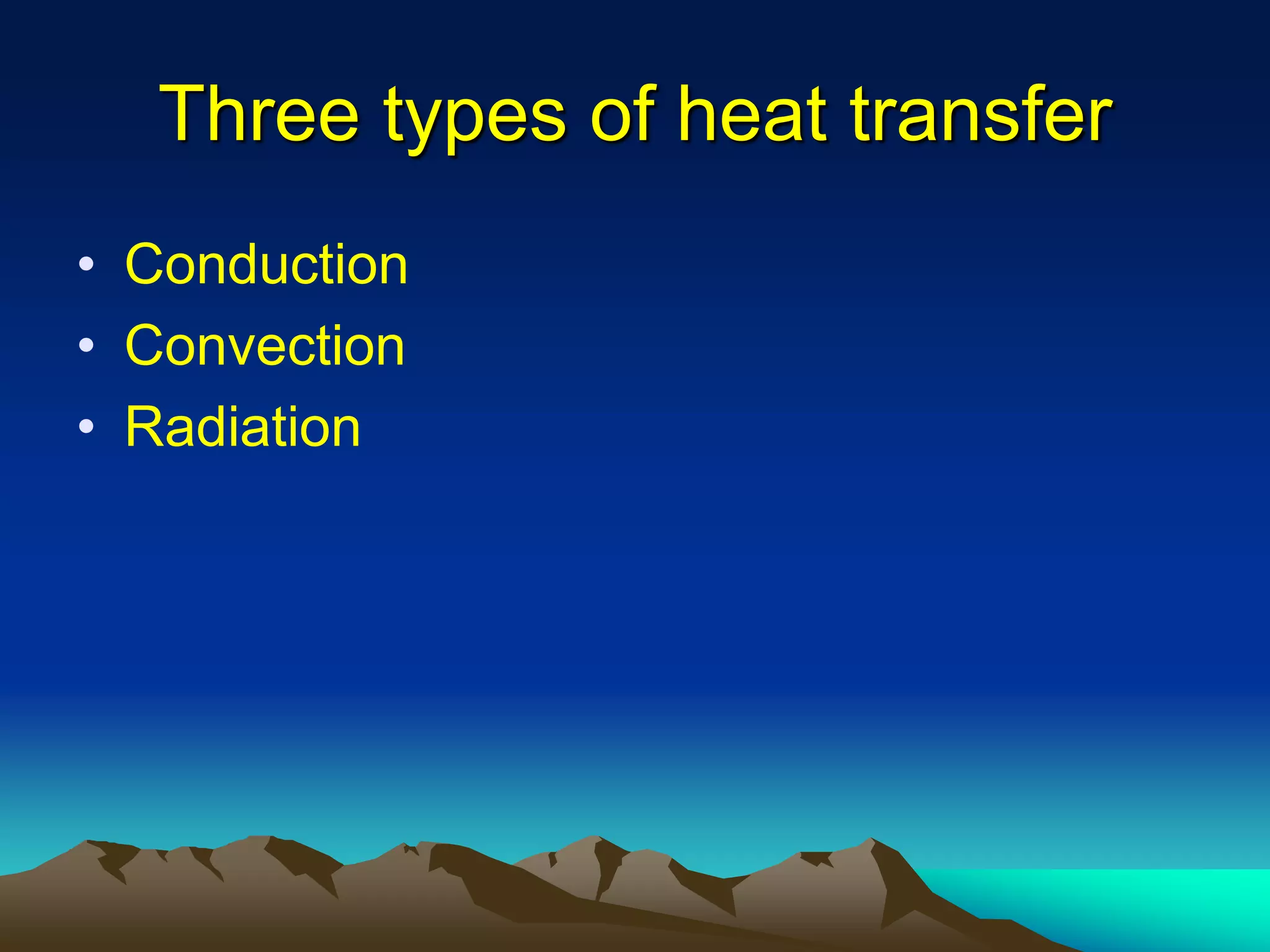 Mechanisms of heat transfer (1) | PPTX