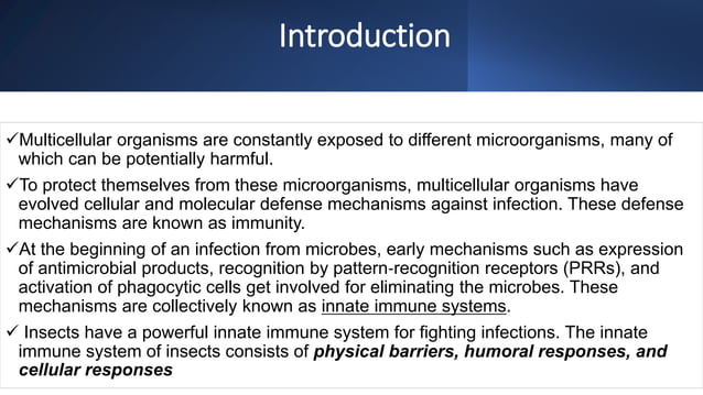 Mechanisms of innate immunity in invertebrates (hemocytes) | PPTX ...