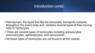 Mechanisms of innate immunity in invertebrates (hemocytes) | PPTX