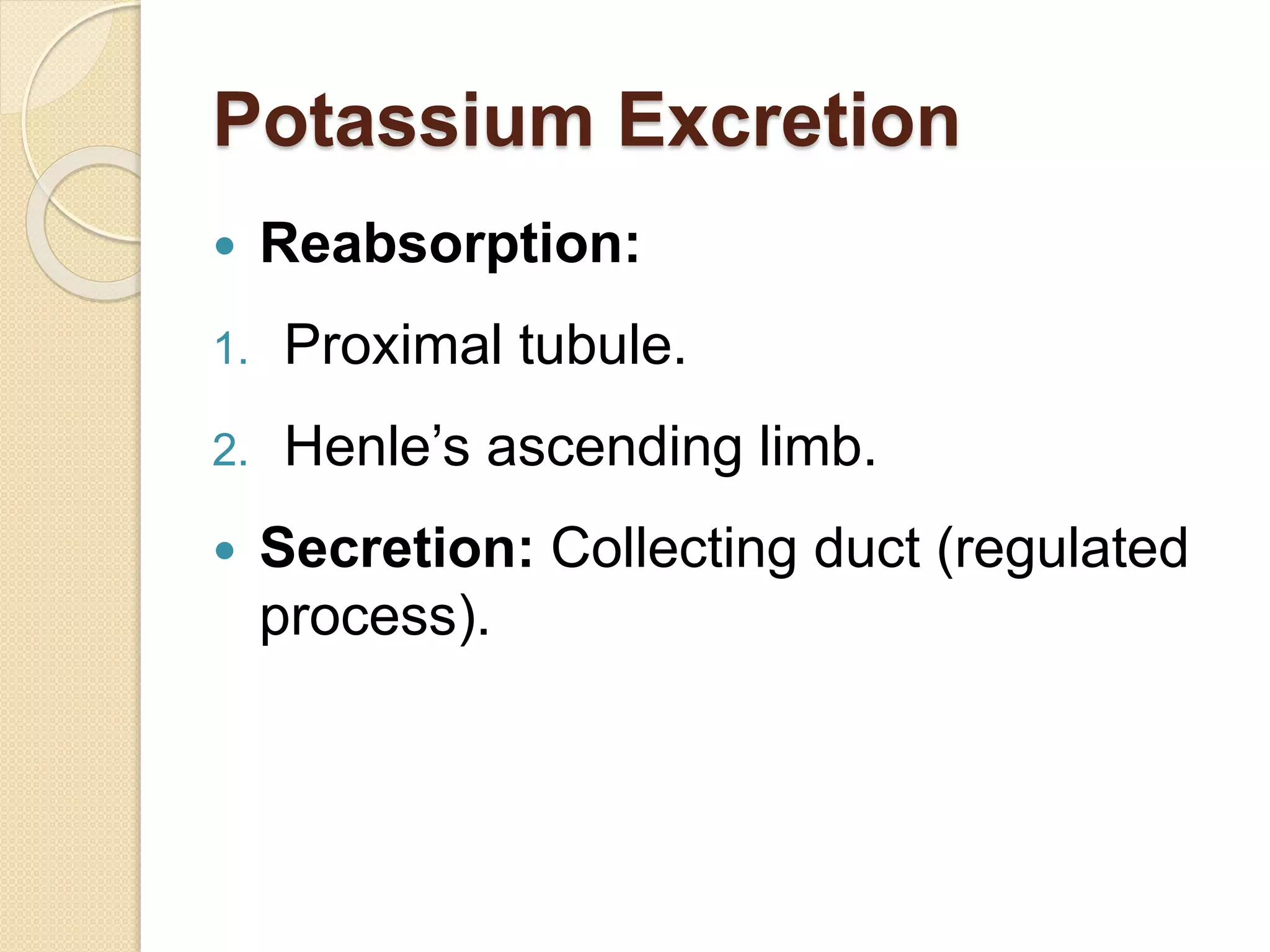 Mechanisms of regulation of fluid volume through kidney | PPTX
