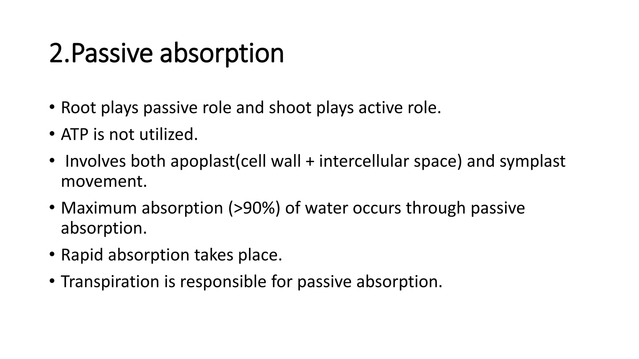 Mechanisms of water absorption and ascent of sap. | PPTX