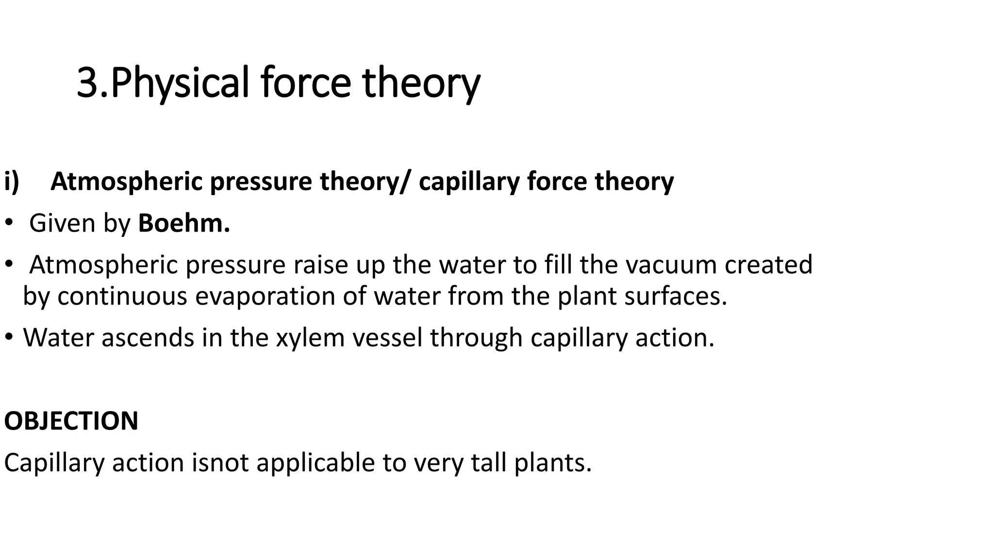 Mechanisms of water absorption and ascent of sap. | PPTX