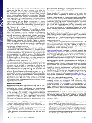 Mechanisms of white matter changes induced by meditation | PDF